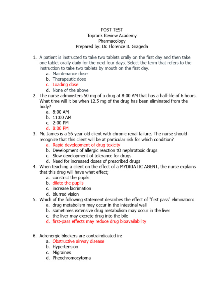 Pharmacology Nle 2024 | PDF | Hypertension | Intravenous Therapy