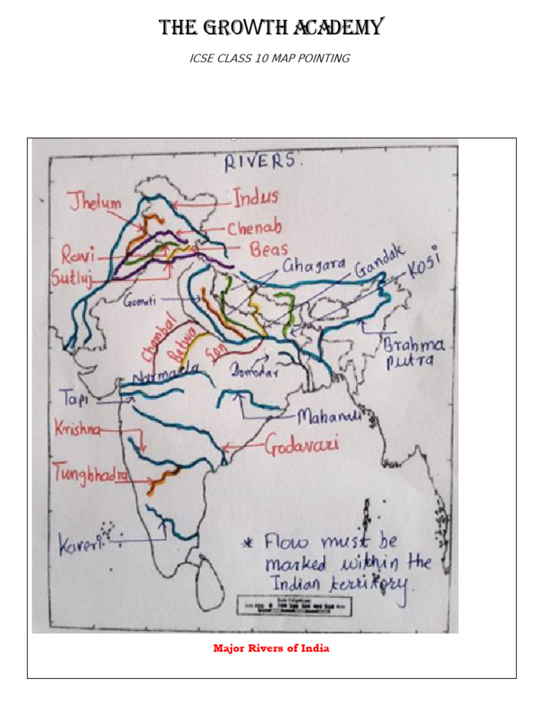 Icse Class 10 Map Pointing | PDF