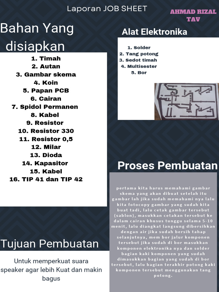 LAPORAN JOB SHEET Rizal | PDF