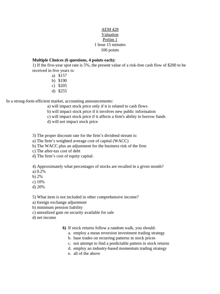 428prelim1 S11 | PDF