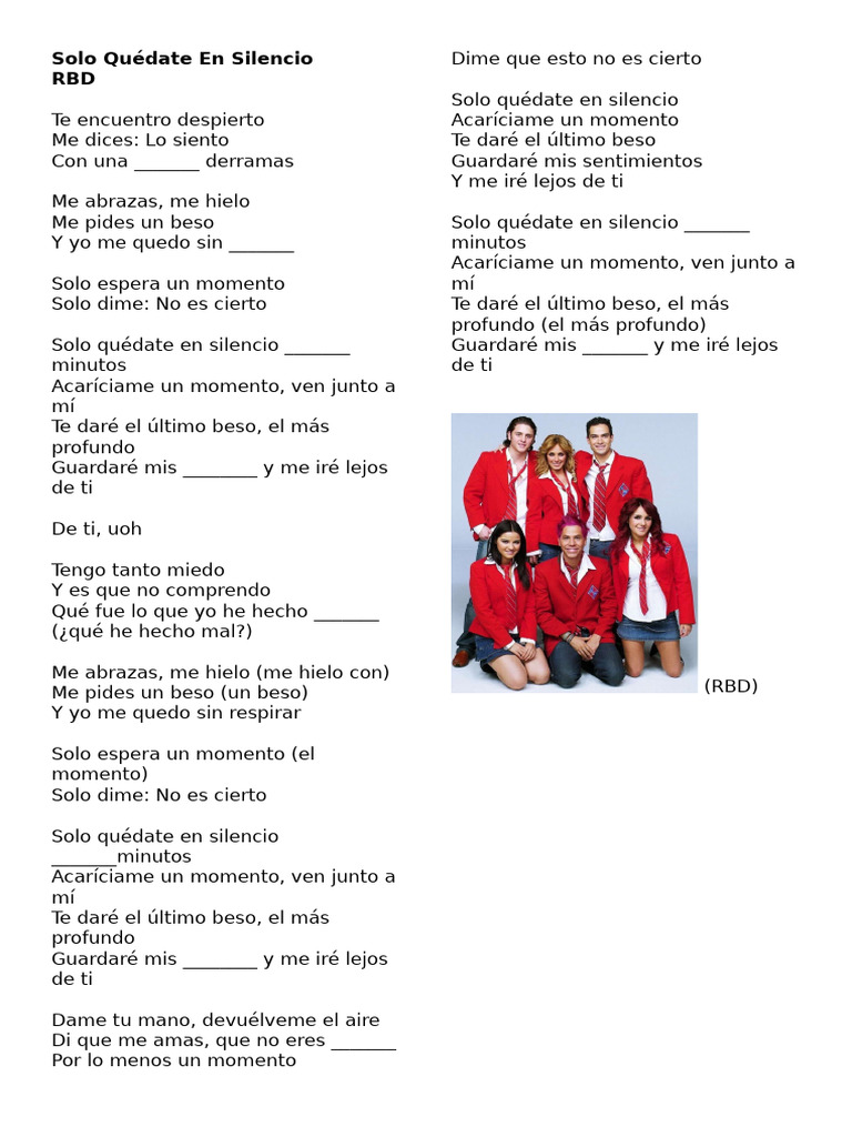 Solo Quédate En Silencio Pdf