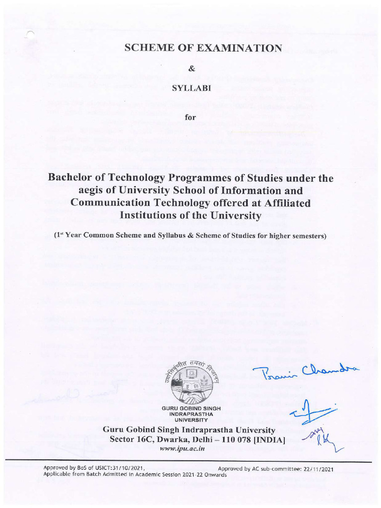 First Year Syllabus | PDF