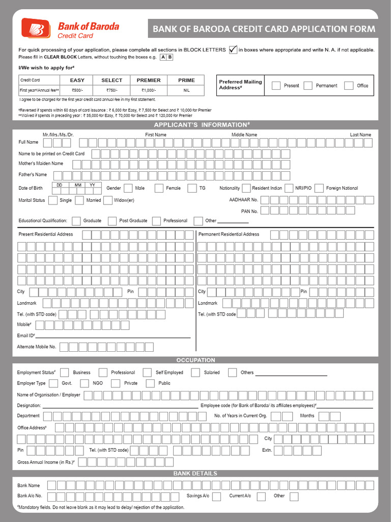 Bobcards Appl Form Regular 29jul20 | PDF