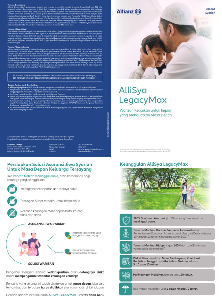 Brosur Allisya Legacymax | PDF