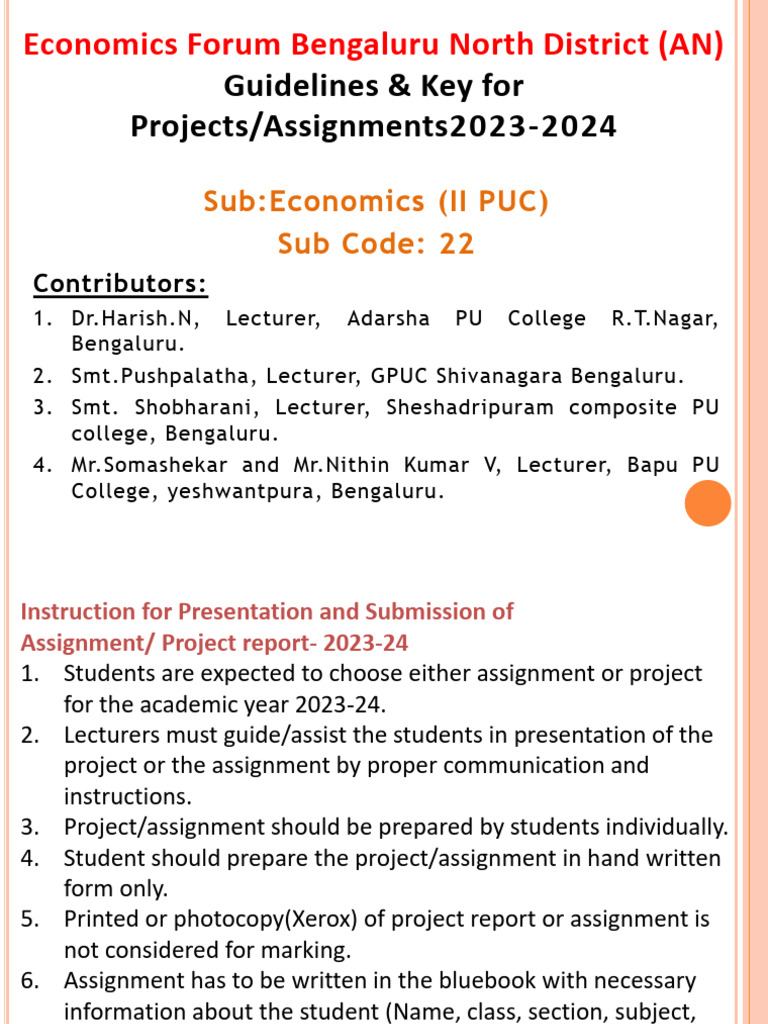 II PU Project Ideas | PDF