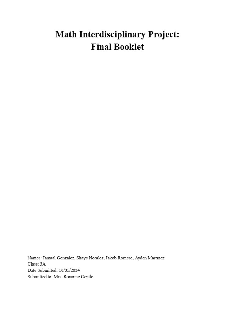 Math IDP Phase 3_ Booklet | PDF