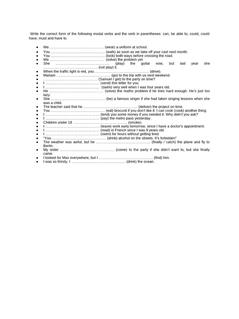 Able To | PDF | Games & Activities | Teaching Methods & Materials