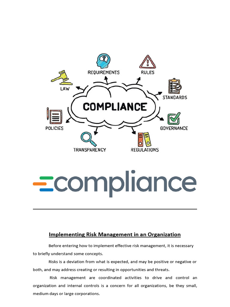 Compliance - Implementing Risk Management | PDF