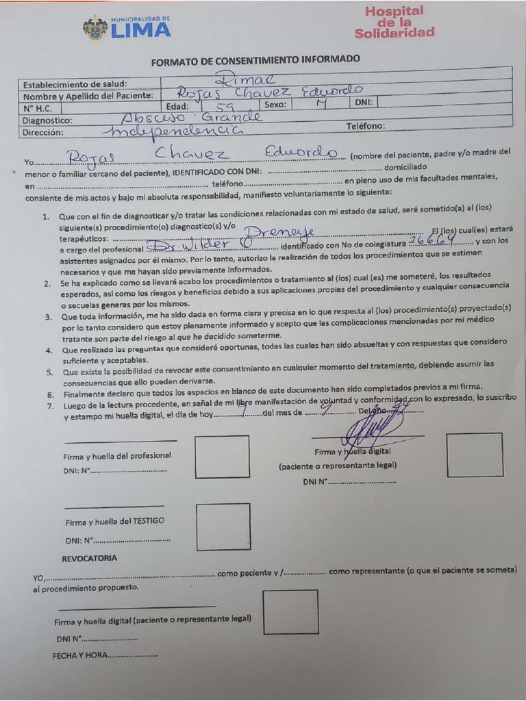 Formato de Consentimiento | PDF