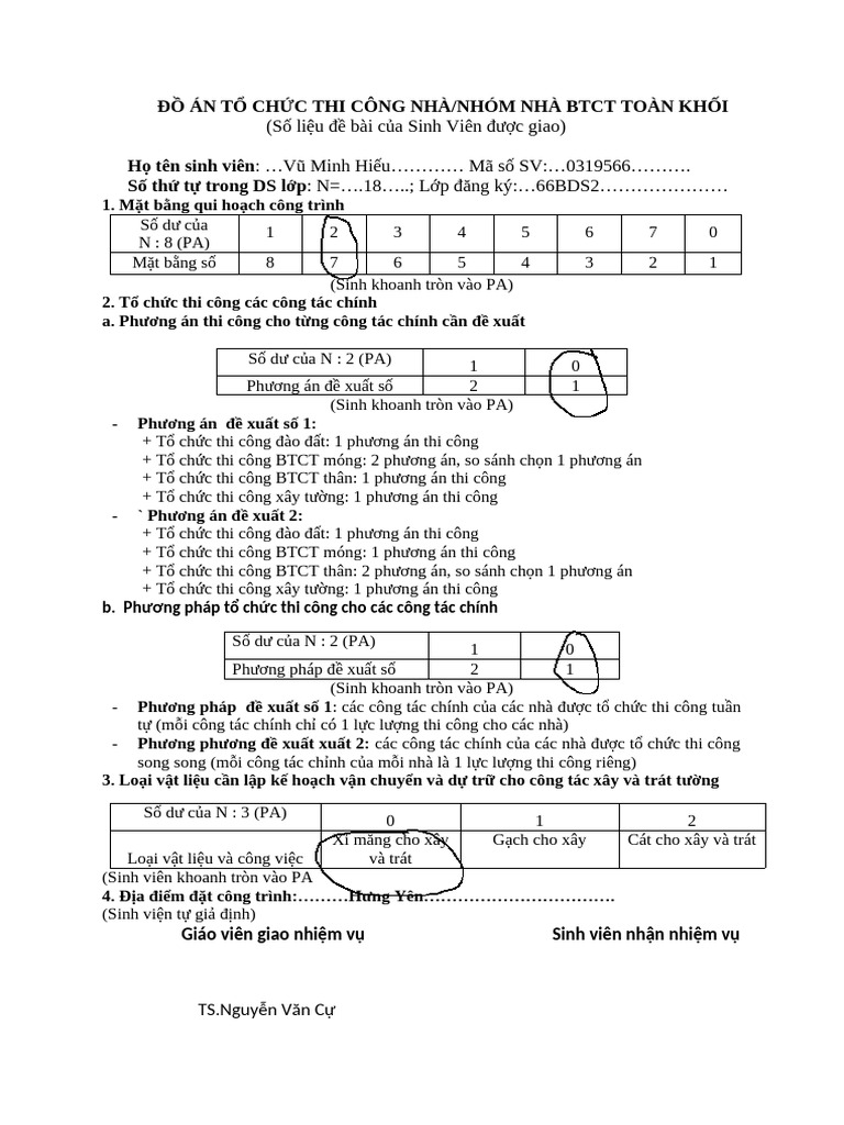 Đ Án T CH C Thi Công | PDF