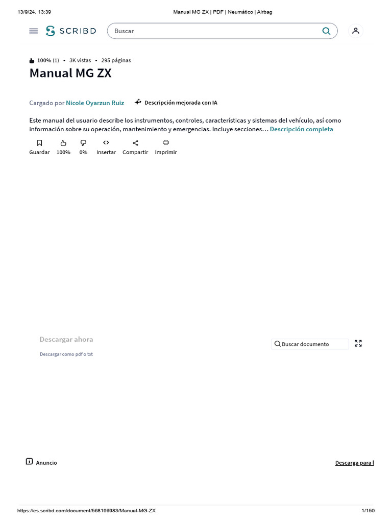 Manual MG ZX - PDF - Neumático - Airbag | PDF