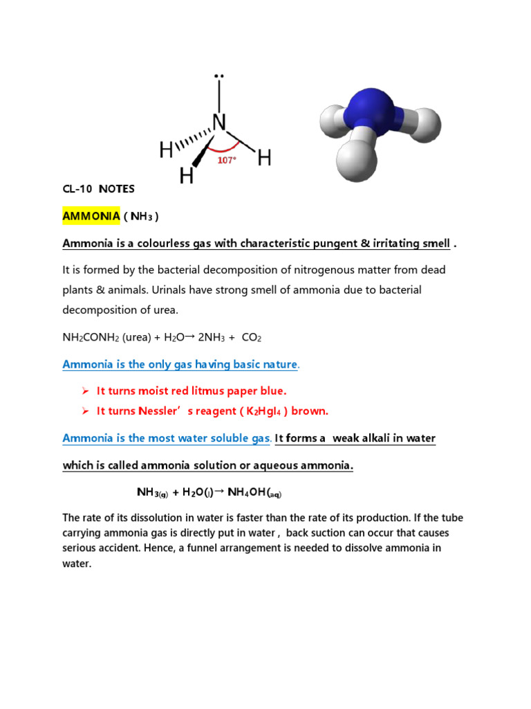 Ukp Notes (NH3) | PDF