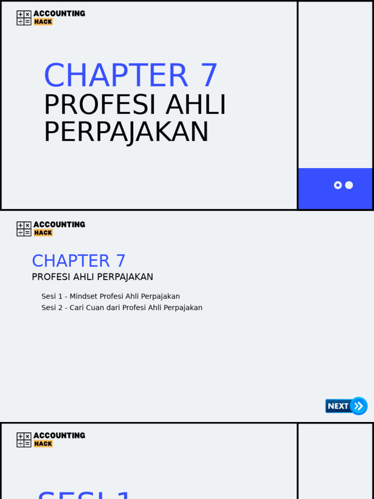 Chapter 7 - Profesi Ahli Perpajakan | PDF
