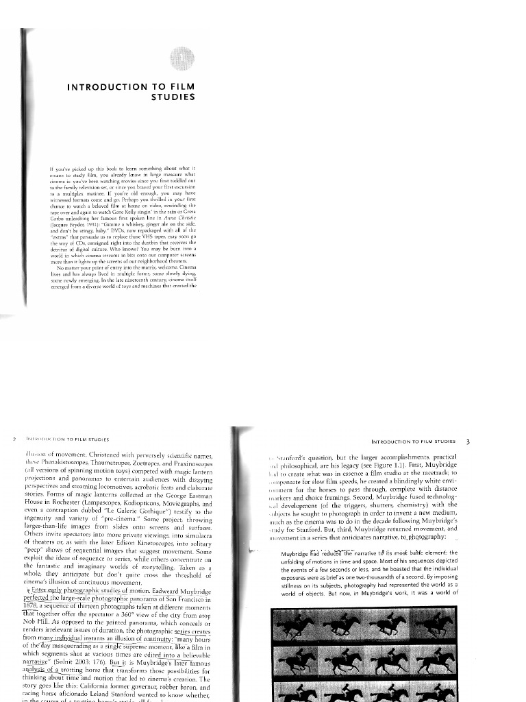Introduction To Film Studies | PDF