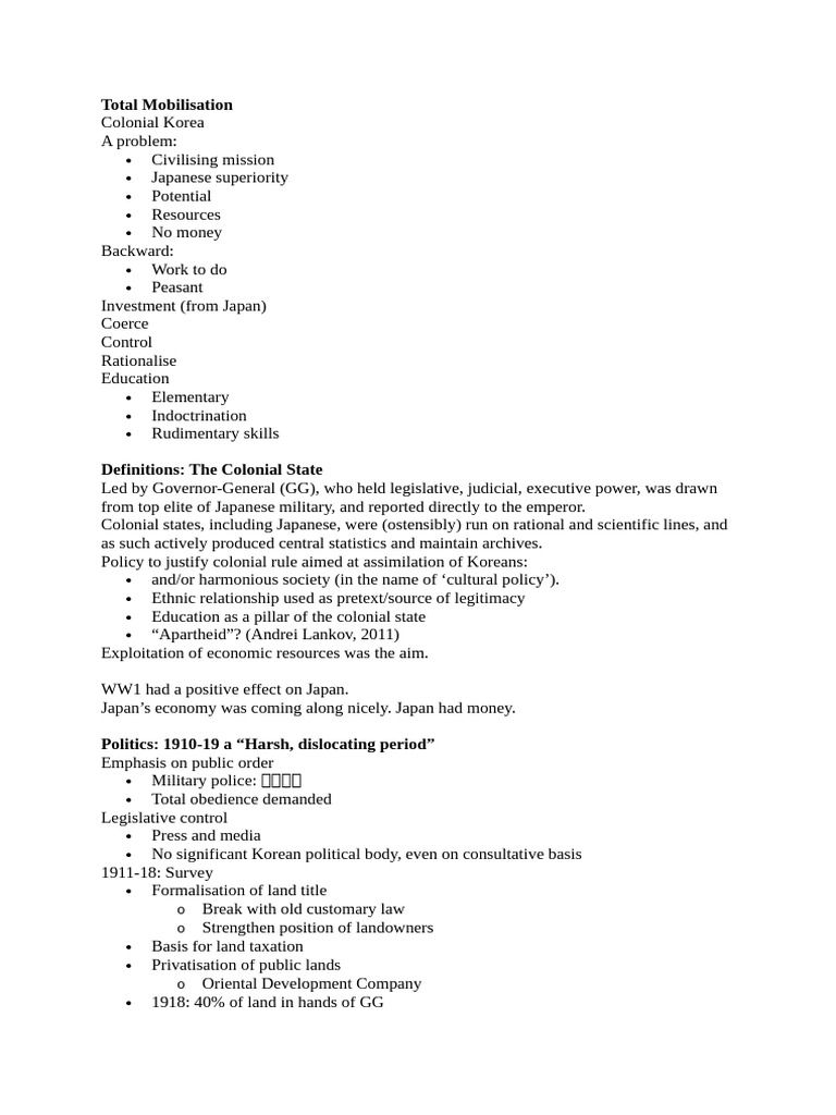 Modern Korean History 4 | PDF