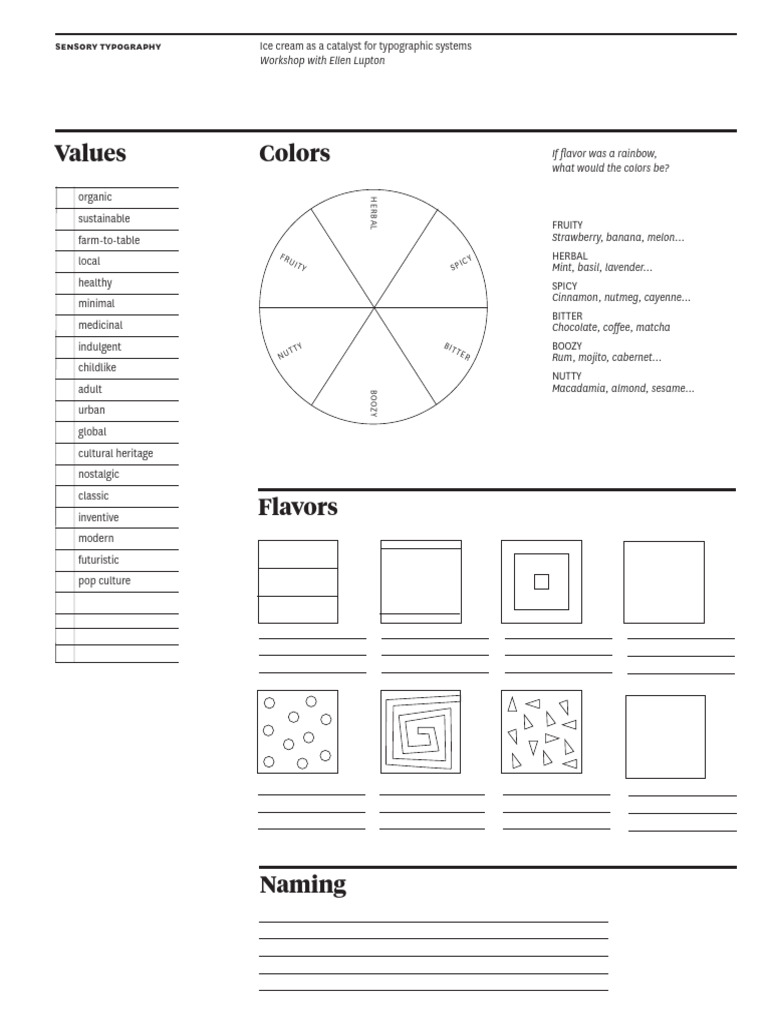 U2 - 01 (Ice - Cream - Concept - Worksheet) | PDF