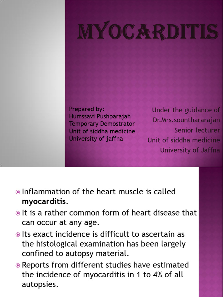 Myocarditis | PDF