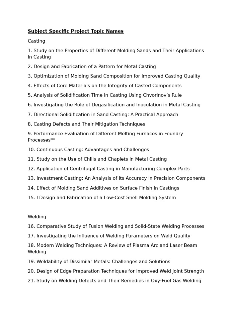 BMP_Subject Specific Project | PDF