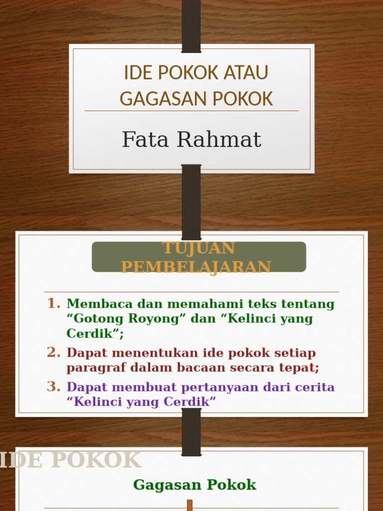 Bab 2 - Ide Poko & Gagasan Pokok | PDF