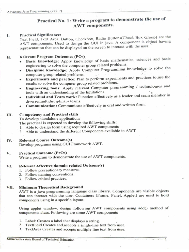 Ajp Lab Manual 1 - 10 | PDF