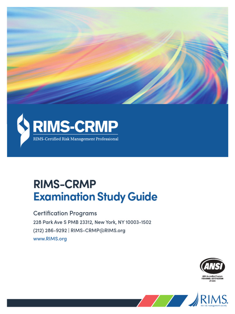 2023 RIMS CRMP Study Guide | PDF