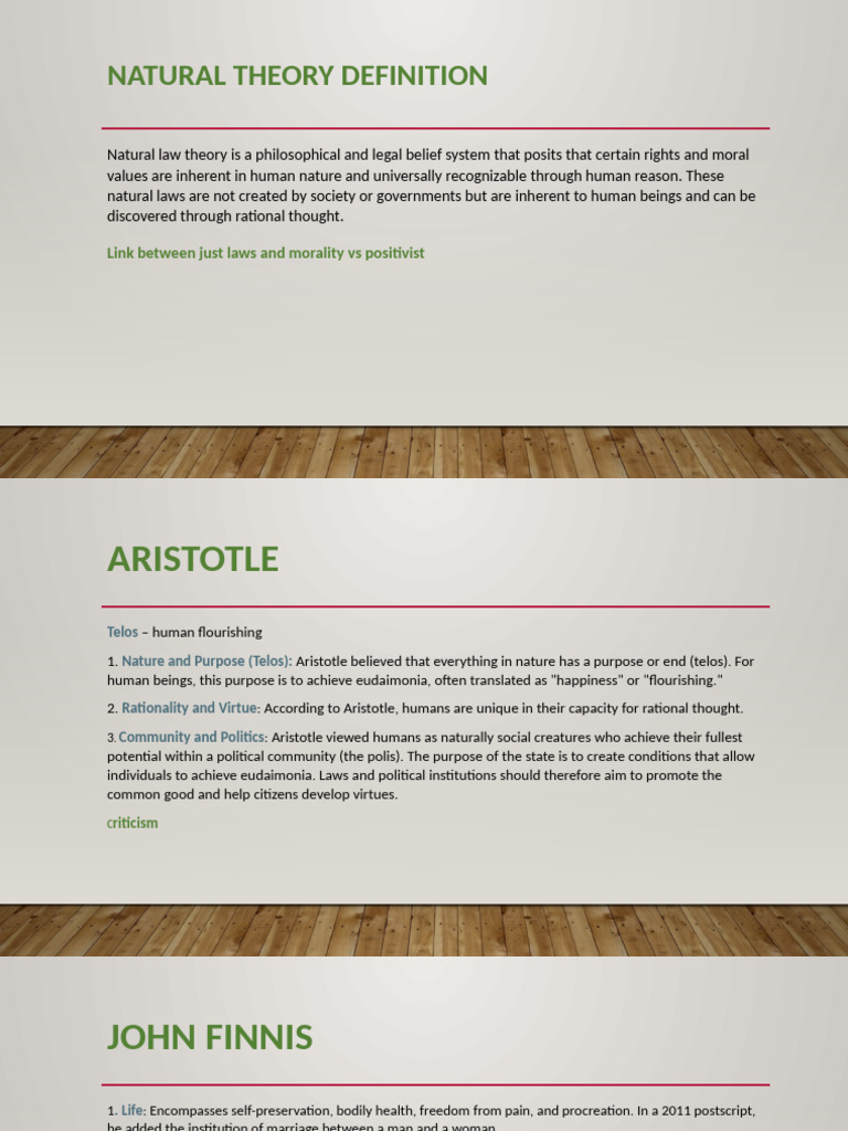 Natural Theory Definition | PDF