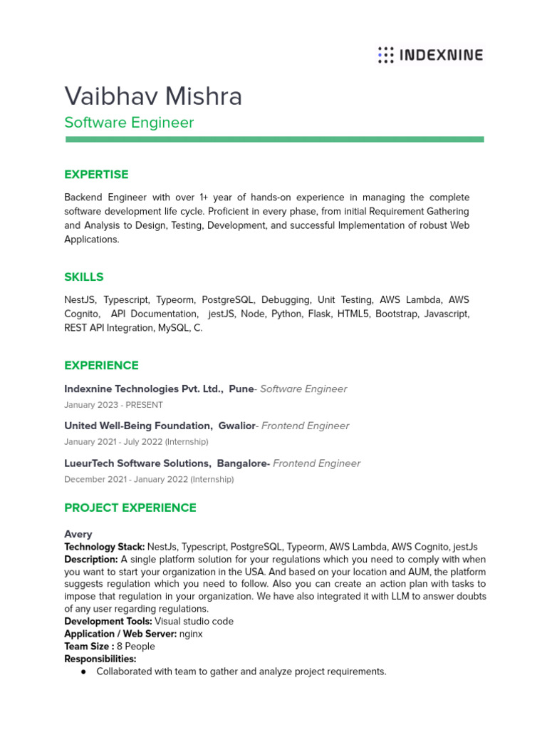 Vaibhav Mishra | PDF