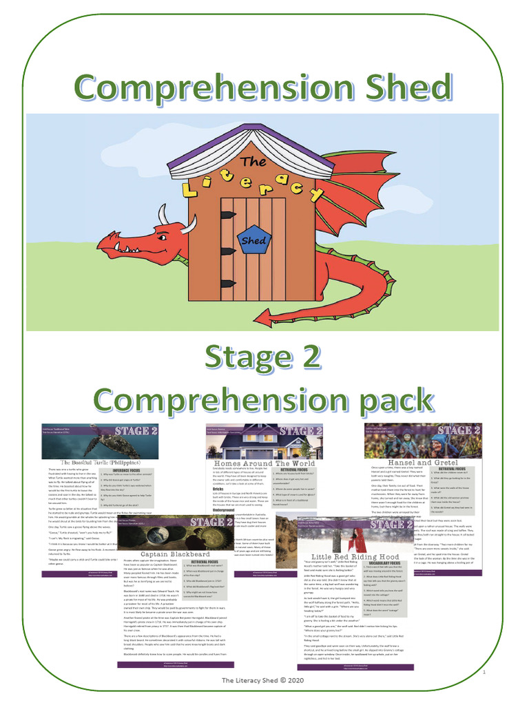 Stage 2 Reading Packs - Stage 2 Comprehension Pack A | PDF