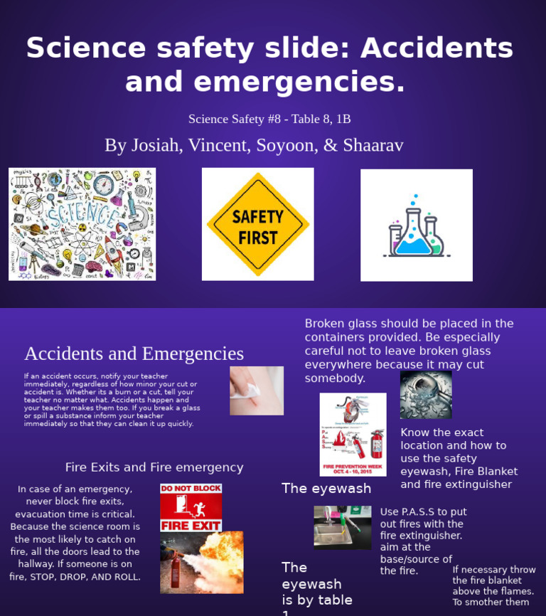 Science Safety Slide | PDF