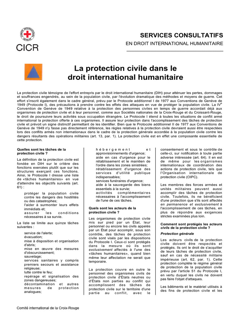 Protection Civile | PDF