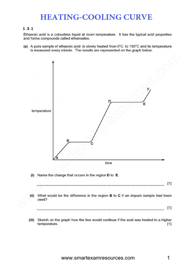 1.3-Heating Cooling Curve-Set-1-Qp-Ms | PDF