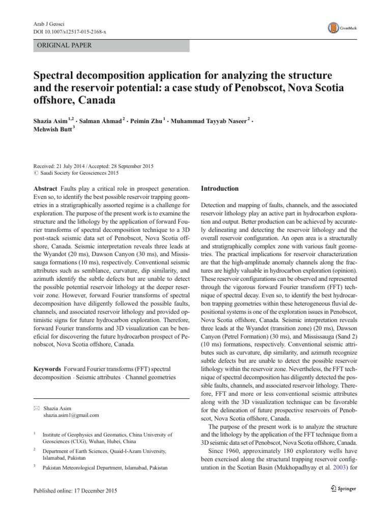 Spectral Decomposition Application For A | PDF