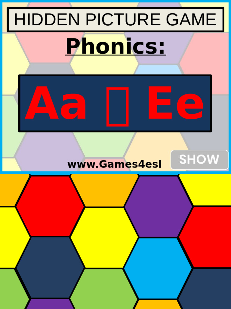 Phonics Hidden Picture Games | PDF
