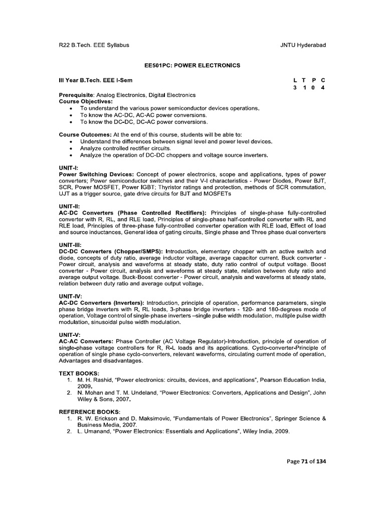 PE R22 Syllabus | PDF