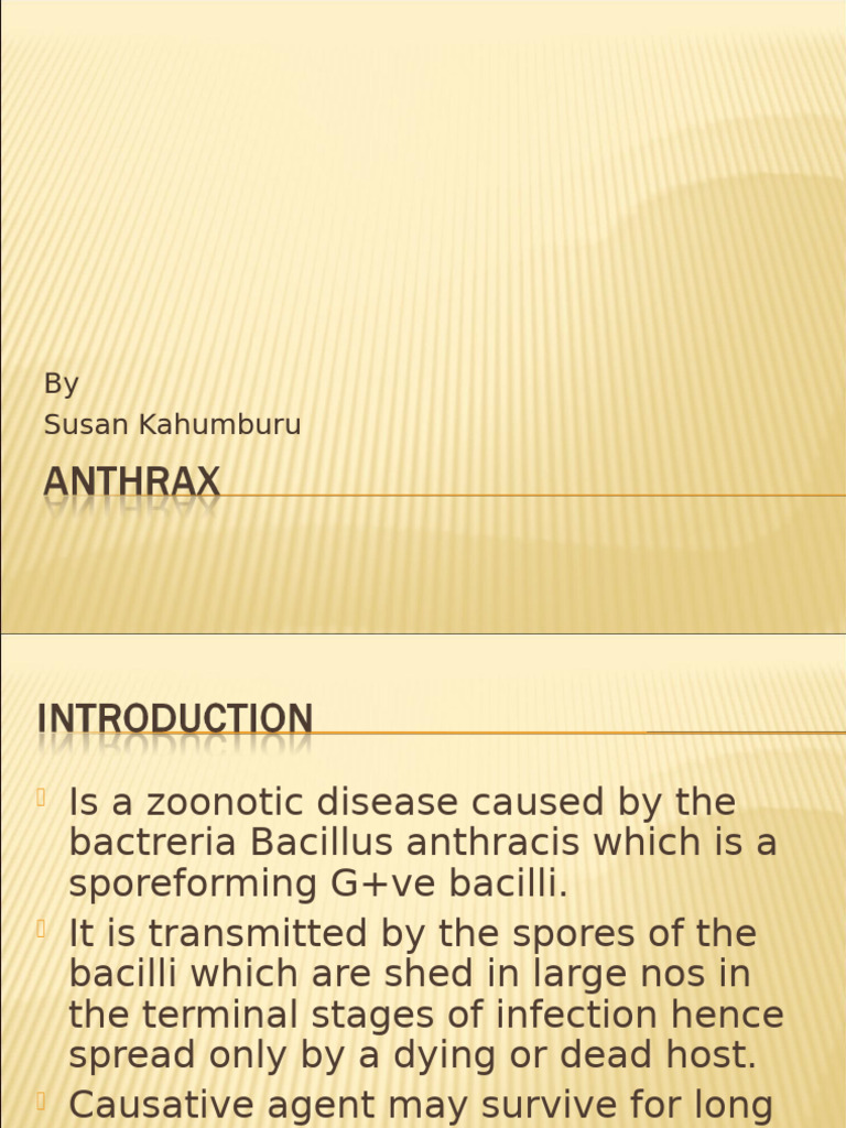 ANTHRAX | PDF