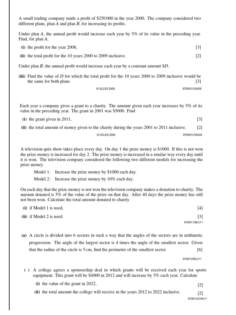 S4 S4 Sum Formula Given QP | PDF