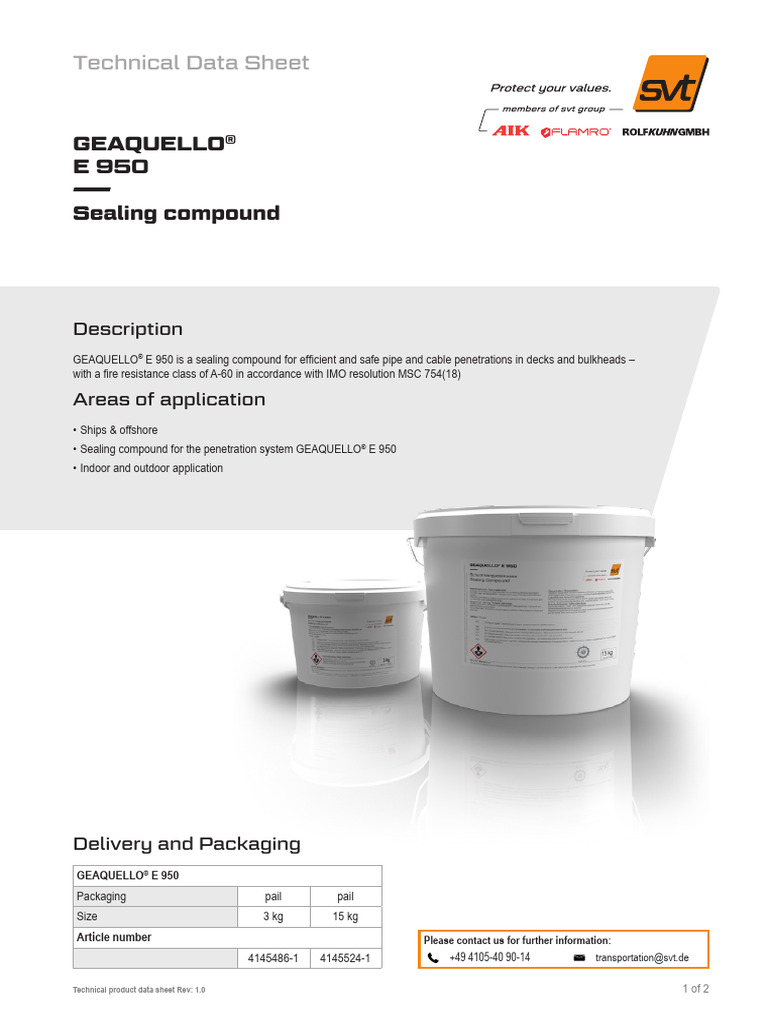Tds SVT Geaquello-E-950 en | PDF