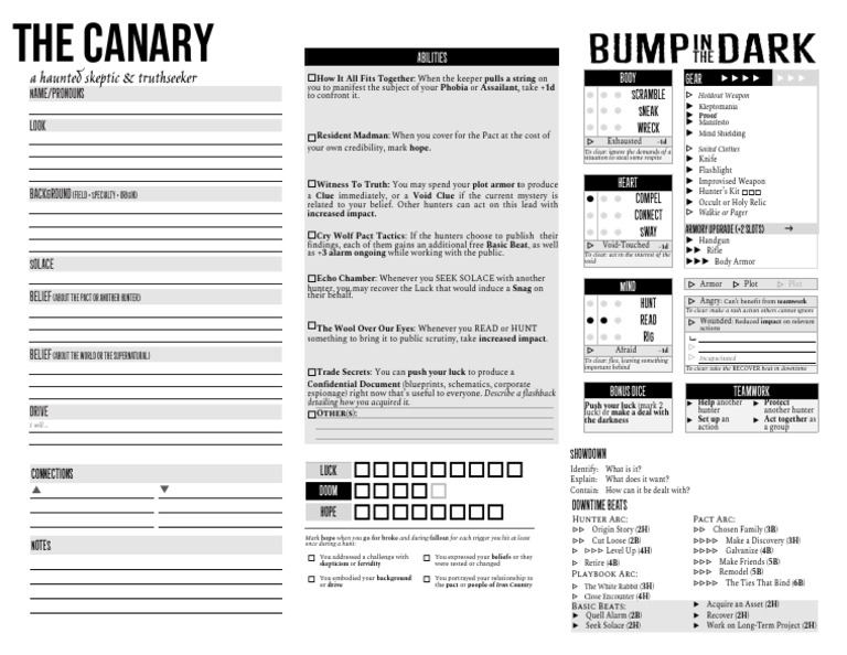 The Canary (formfillable) | PDF
