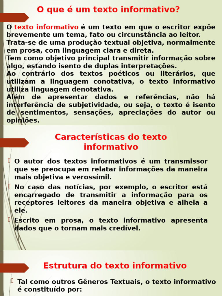 Texto Informativo | PDF