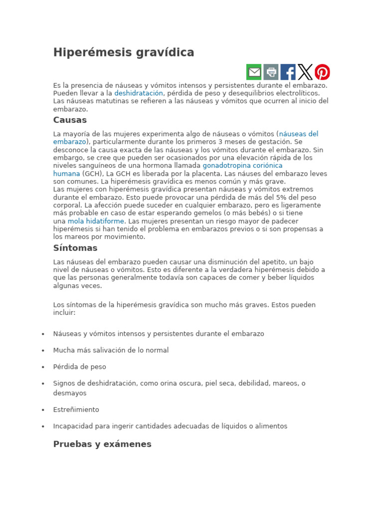 Hiperemesis Gravidica | PDF