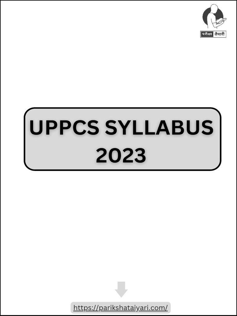 Uppcs Syllabus 2023 | PDF