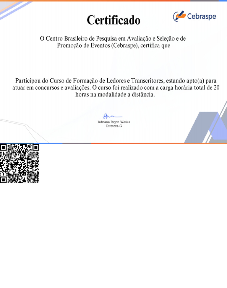 Certificado de Ledor | PDF