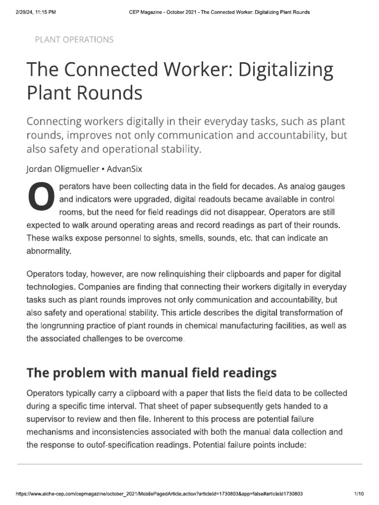 Digital Plant Round | PDF