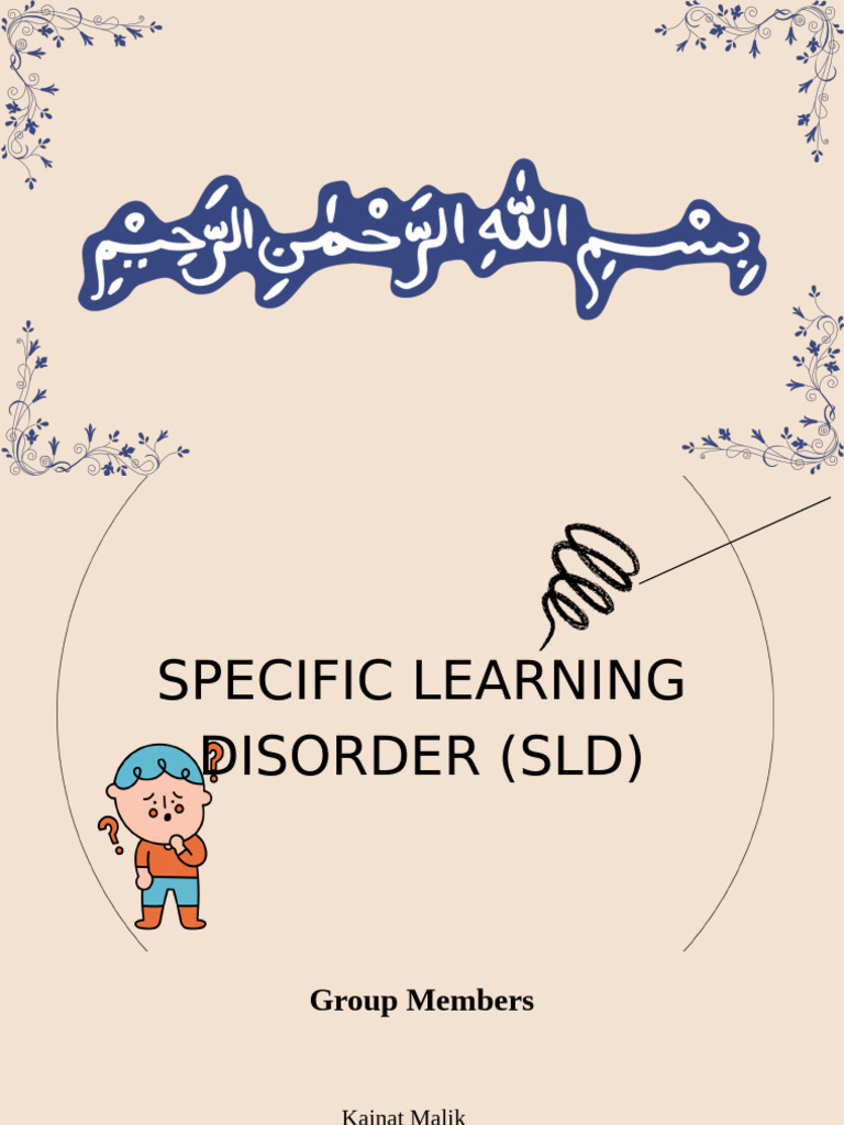 SLD by Group 6 | PDF