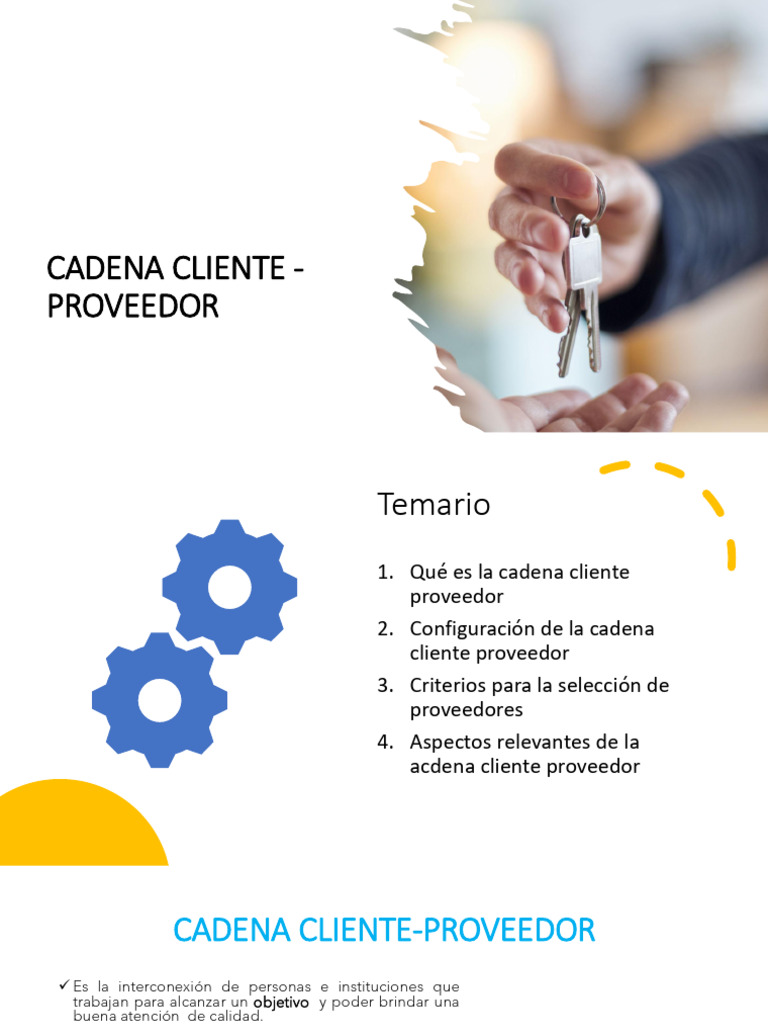 21-1 - Cec - C1 - Cadena Cliente Proveedor | PDF