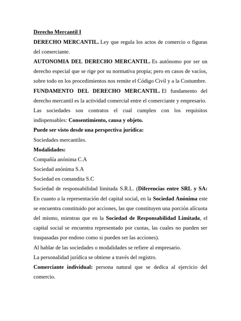 Fundamentos del Derecho Mercantil | PDF | Pagaré | Derecho