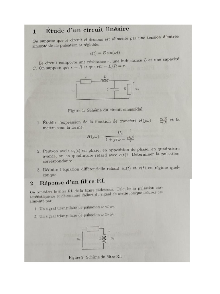 Electronique 1 EXOS | PDF
