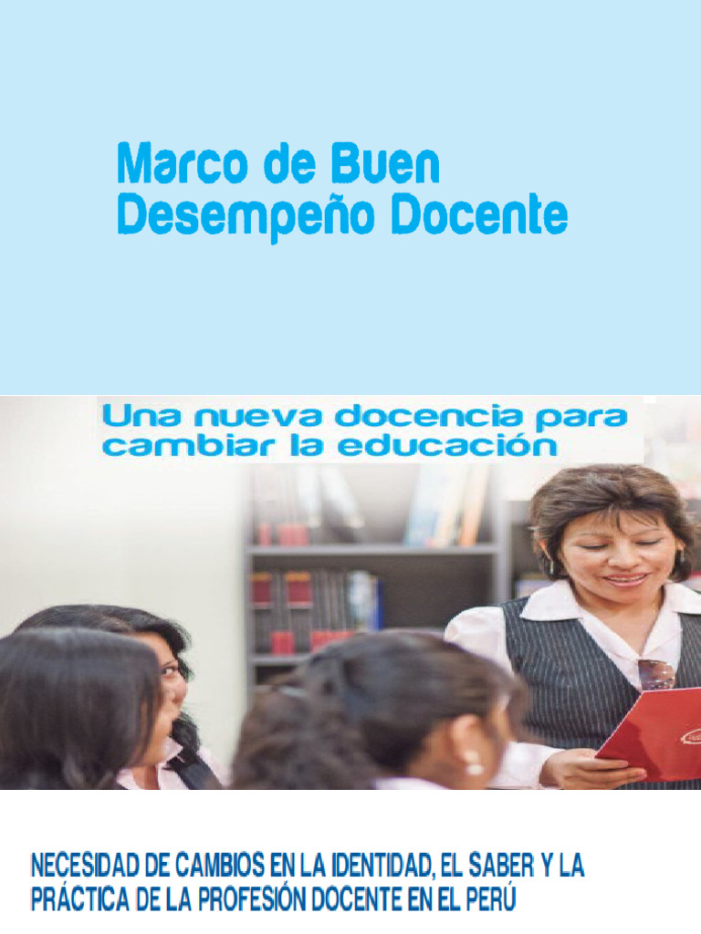 Marco Del Buen Desempeño Docente | PDF