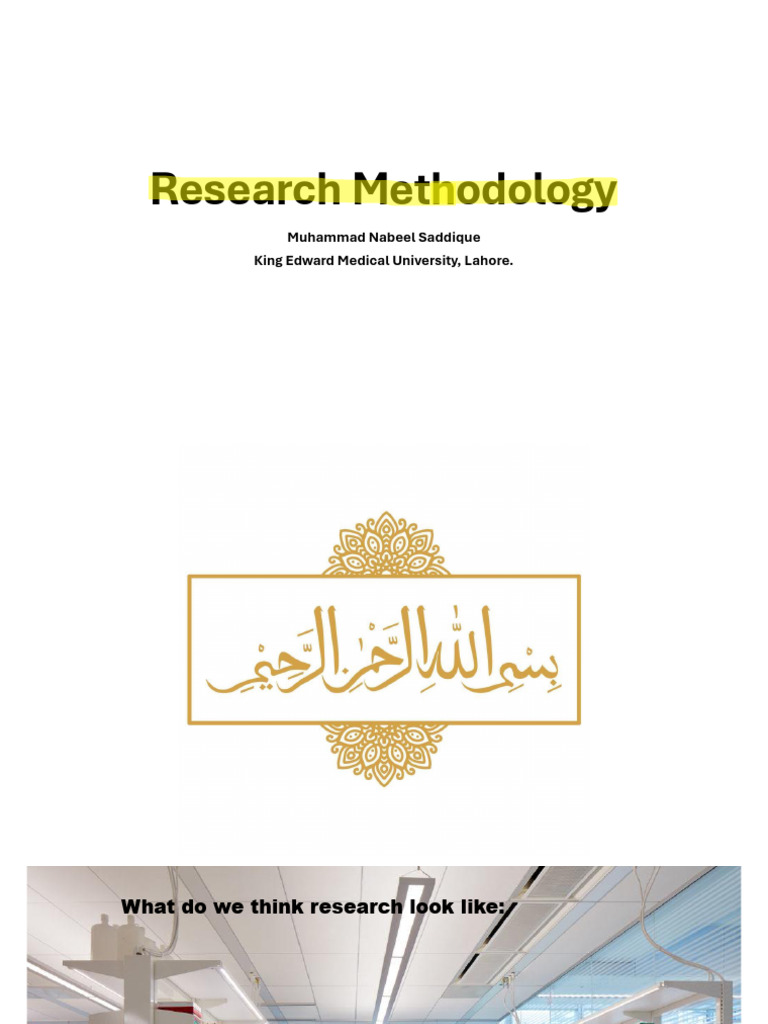 Understanding Research Methodology in Medicine | PDF | Science ...