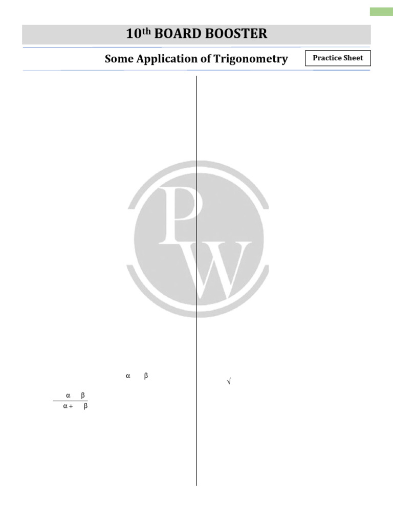 Applications Of Trig Pdf